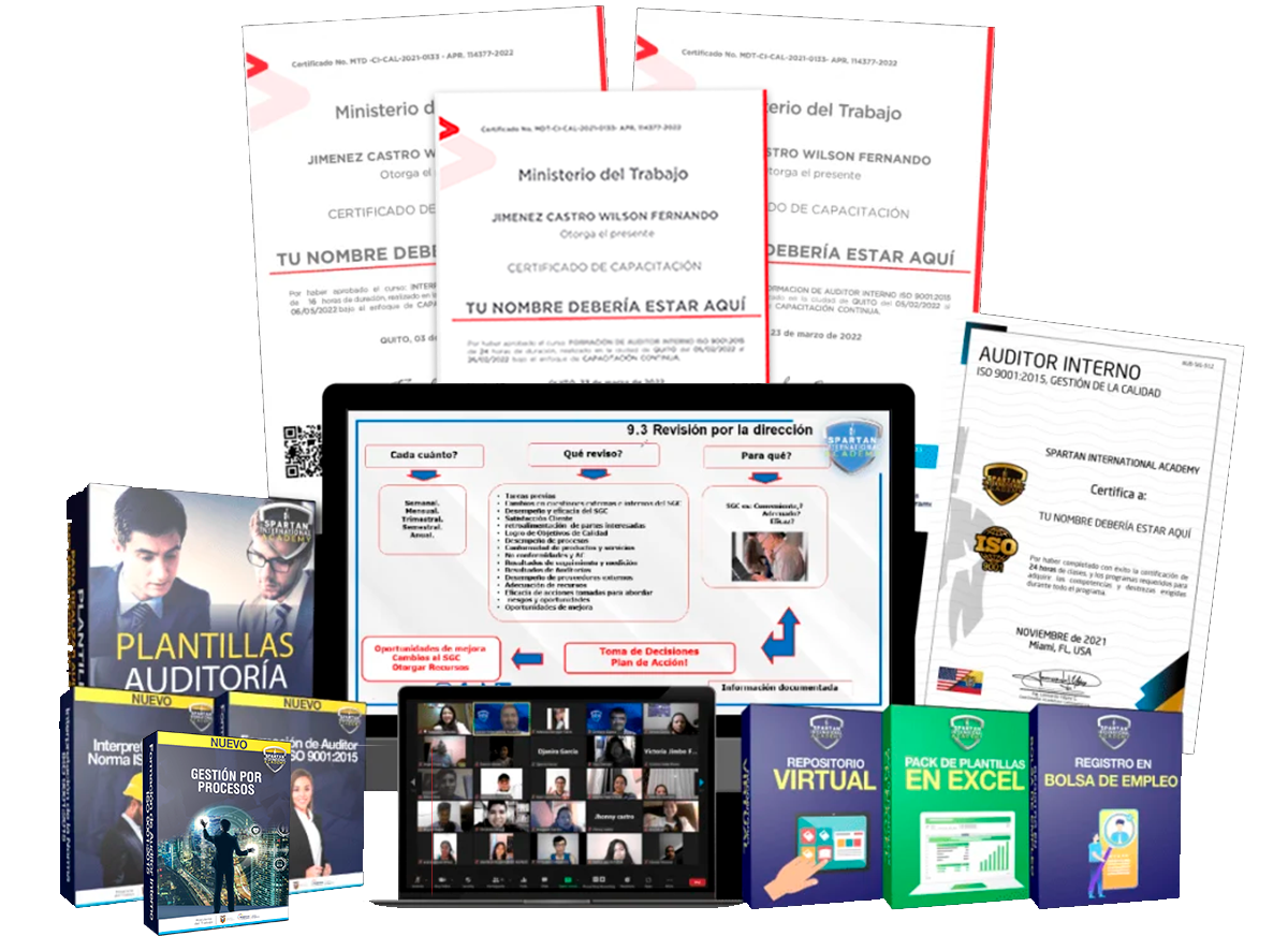 Curso auditoria de la gestion de calidad 9001 – Spartan Academy