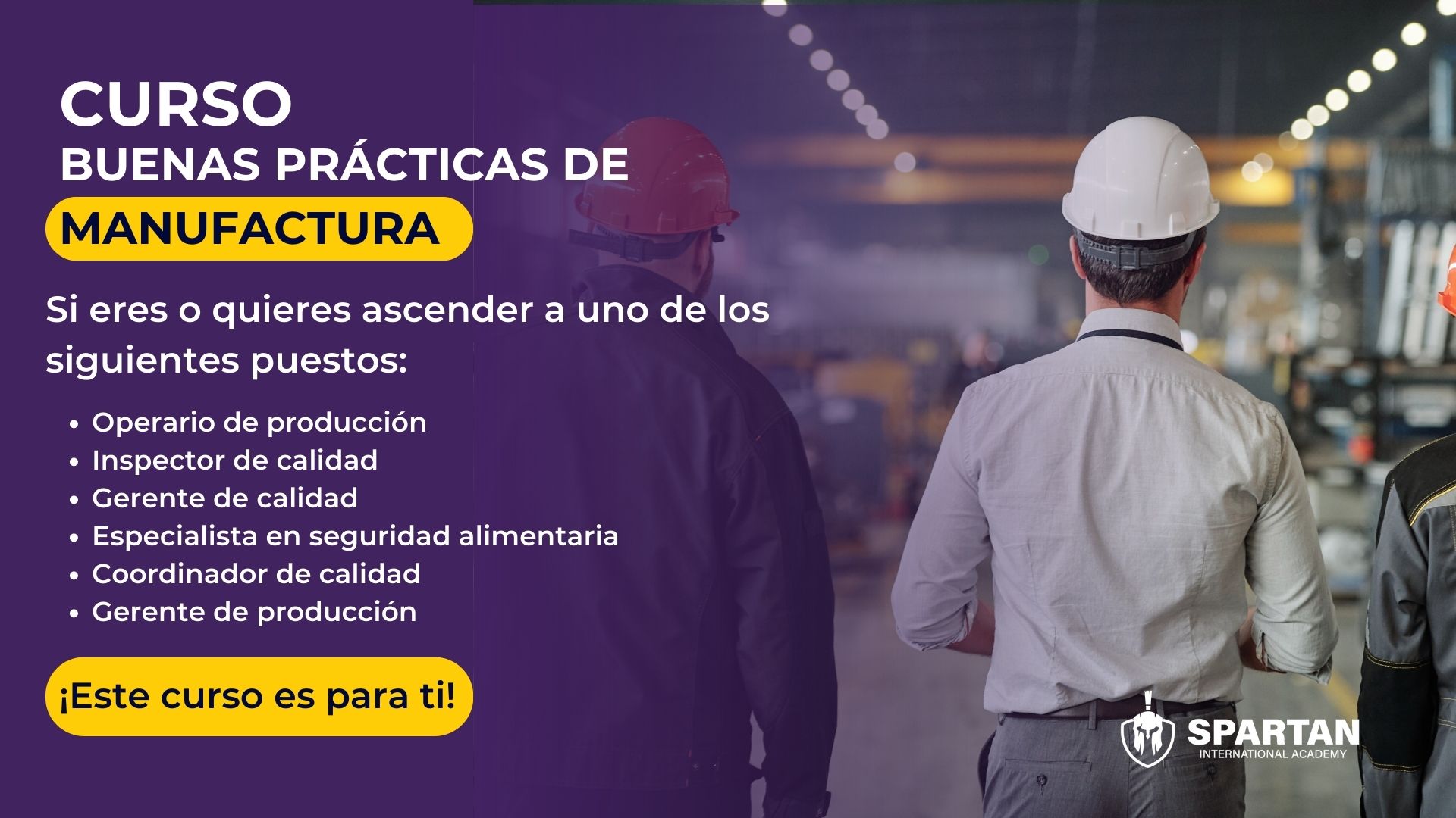 Landing Buenas Prácticas de Manufactura – Spartan Academy Landing Buenas Prácticas de Manufactura – Spartan Academy